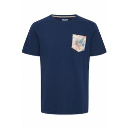 T-Shirt Blend "T-Shirt BHTee", Herren, Gr. XL, blau (marineblaus), Obermaterial: 100% Baumwolle CO., regular fit normal, Rundhals, Shirts T-Shirt