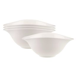 Villeroy & Boch Schale VILLEROY & BOCH "Salatschalen Vapiano 780 ml 4er Set wei&szlig;", wei&szlig;, Sch&uuml;sseln, Schale
