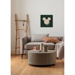 Leinwandbild Komar "Disney Mickey Mouse Stamp", gr&uuml;n (farbe bild(er): gr&uuml;n,rosa), Disney, 1 Stk., Vlies, Bilder, Leinwandbild, 40 x 40 cm (Breite x H&ouml;he) - Kinderzimmer, Dekoration