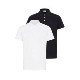 !Solid Poloshirt SOLID "Poloshirt SDHATTIM", Herren, Gr. L, schwarz (schwarz, wei&szlig;), Obermaterial: 100% Baumwolle CO., Shirts Poloshirt