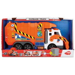 Spielzeug-M&uuml;llwagen DICKIE TOYS "Action Series Garbage Truck", orange, Spielzeugfahrzeuge, Kinder, Spielzeug-M&uuml;llwagen, mit Licht und Sound