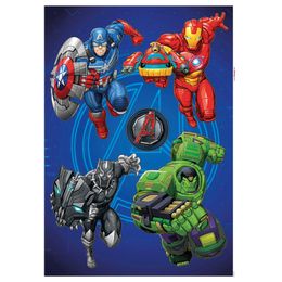 Wandtattoo Komar "Avengers Mech Strike - Gr&ouml;&szlig;e 50 x 70 cm", bunt, B:50cm H:70cm, Folie, Wandtattoos, Wandtattoo, selbstklebend, Wandsticker, Kinderzimmer