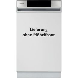 Gorenje teilintegrierbarer Geschirrsp&uuml;ler "GI520E15X", Energieeffizienz: E, silber (silberfarben), B:44,8cm H:81,5cm T:57,5cm, Geschirrsp&uuml;ler, teilintegrierbarer Geschirrsp&uuml;ler