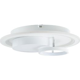 Brilliant LED Deckenleuchte "Sigune", wei&szlig;, 1, &Oslash; 40cm H: 10,5cm, 1 Stk., Leuchten, &Oslash; 40 cm, dimmbar, CCT, 4800 lm, Fernbedienung, Metall, wei&szlig;/schwarz, LED Deckenleuchte