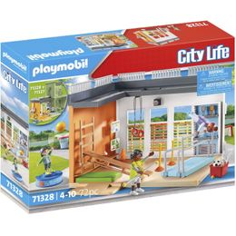 Konstruktions-Spielset Playmobil "Anbau Turnhalle (71328), My City Life", bunt, Spielbausteine, Kinder, Kunststoff, Konstruktions-Spielset, Made in Germany
