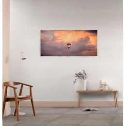 Leinwandbild Komar "Flying Balloon - Gr&ouml;&szlig;e 40 x 90 cm", bunt (farbe bild(er): bunt), B:40cm, Holz, Papier, Bilder, Leinwandbild, Keilrahmenbild mi Echtholzrahmen
