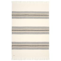 Wohndecke Tom Tailor HOME "Boucl&eacute; Stripe", beige, B:145cm L:200cm, Kunstfaser, Wohndecken, Wohndecke, aus Boucl&eacute;garnen