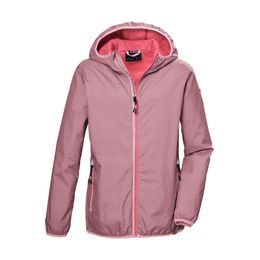 Funktionsjacke Killtec "KOS 138 GRLS JCKT", Kinder, Gr. 128, rosa (altrosa), Obermaterial: 100% Polyester;Futter: 100% Polyester, Jacken Funktionsjacke, Kinderjacke: wasserdicht, reflektierend, elastisch