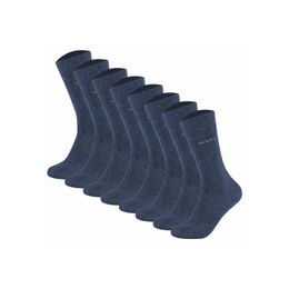 Sneakersocken Camano "Socken 8er Pack", Damen, Gr. 43-46, blau, Obermaterial: 80% Baumwolle CO. 17% Polyamid PA. 3% Elasthan EL., Socken Sneakersocken