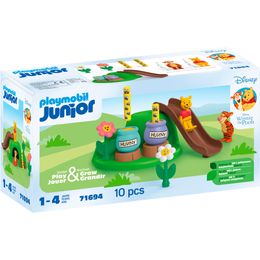 Konstruktions-Spielset Playmobil "Winnies & Tiggers Bienengarten (71694), JUNIOR & Disney", bunt, Spielbausteine, Baby, Kunststoff, Konstruktions-Spielset, Made in Europe