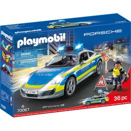Konstruktions-Spielset Playmobil "Porsche 911 Carrera 4S Polizei (70067), My Action Heroes", bunt, Spielbausteine, Kinder, Kunststoff, Konstruktions-Spielset, Made in Germany