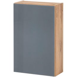 H&auml;ngeschrank Welltime "Horki", grau, B:40cm H:64cm T:20cm, Holzwerkstoff, Schr&auml;nke, H&auml;ngeschrank, 40 cm breit