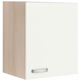 H&auml;ngeschrank Optifit "Faro", wei&szlig; (wei&szlig; matt), B:50cm H:57,6cm T:34,6cm, Schr&auml;nke, H&auml;ngeschrank, mit Metallgriff, Breite 50 cm