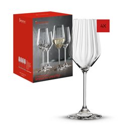 Champagnerglas Spiegelau "Champagnergl&auml;ser Lifestyle 310 ml 4er Set transparent", bunt (transparent), 4 tlg., Glas, Trinkgef&auml;&szlig;e, Champagnerglas