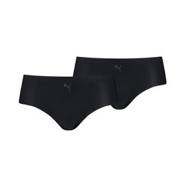 Hipster Puma "Puma WOMEN SEAMLESS HIPSTER", Damen, Gr. S, schwarz, Microfaser, Obermaterial: 83% Polyamid, 17% Elasthan, unifarben, k&ouml;rpernah, Unterhosen Hipster, nahtlose R&auml;nder, mittlere Bundh&ouml;he, unsichtbarer Look