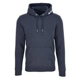 Kapuzenpullover YEAZ "Hoodie Shadow Grey (unisex) CUSHY", Damen, Gr. S, blau (dunkelblau), Obermaterial: 85% Baumwolle CO. 15% Polyester PES., Pullover Kapuzenpullover