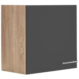 H&auml;ngeschrank Optifit "Kalmar", grau (anthrazit), B:60cm H:58cm T:35cm, Schr&auml;nke, H&auml;ngeschrank