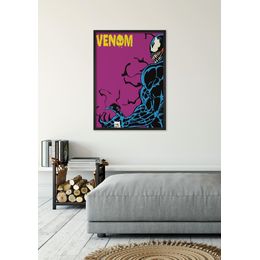 Wandbild Komar "Marvel Venom Colourful Stare", pink (farbe bild(er): pink), Disney, 1 Stk., Vlies, Bilder, Wandbild, 40 x 50 cm (Breite x H&ouml;he) - Kinderzimmer, Dekoration
