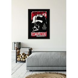 Wandbild Komar "Star Wars Darth Vader The Chosen One", schwarz (farbe bild(er): rot,schwarz), Disney, 1 Stk., Vlies, Bilder, Wandbild, 30 x 40 cm (Breite x H&ouml;he) - Kinderzimmer, Dekoration