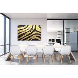 Leinwandbild queence "In Love with Gold", gold (farbe bild(er): gold), B:90cm H:60cm T:3cm, Leinwand, Bilder, Leinwandbild, mit sehr guten Schallabsorptions-Eigenschaften