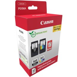 Canon Tintenpatrone "PG-560/CL-561 Photo Value Pack", bunt (schwarz, cyan, gelb, magenta), Tintenpatronen, Tintenpatrone