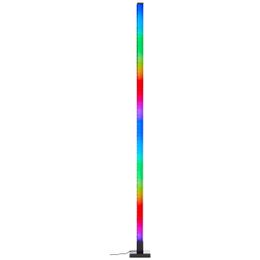 BRELIGHT LED Stehlampe "Neele LED Stehleuchte", schwarz, H: 150cm, 1 Stk., Leuchten, 150 cm, digitales RGB, Musiksensor, zerlegt mit Aufbauanleitung, LED Stehlampe