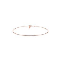 Choker Elli "Halskette Choker Kette Basic ohne Anh&auml;nger 925 Silber" Gr. 36, rosa (rosegold), Halsketten, Damen, ohne Stein, Silber 925 (Sterlingsilber), Choker