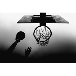 Fototapete papermoon "Photo-Art PAULO MEDEIROS, SPORT BASKETBALL", bunt, B:5m L:2,8m, Vlies, Tapeten, Fototapete