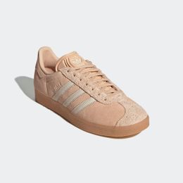 Sneaker adidas originals "GAZELLE", Damen, Gr. 42, wei&szlig; (halo blush, cream wei&szlig;, gum 3), Leder, Schuhe Sneaker