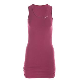 Longtop WINSHAPE "WTR15", Damen, Gr. XS, lila (berry love), 90% Baumwolle, 10% Elasthan, Rundhals, Tops Longtop, mit seitlicher Raffung