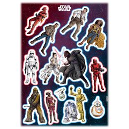 Wandtattoo Komar "Star Wars Heroes Villains - Gr&ouml;&szlig;e 50 x 70 cm", bunt, B:50cm H:70cm, Folie, Wandtattoos, Wandtattoo, selbstklebend, Wandsticker, Kinderzimmer