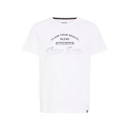 T-Shirt Blend "T-Shirt BHPillo", Herren, Gr. M, wei&szlig; (hellwei&szlig;), Obermaterial: 100% Baumwolle CO., Shirts T-Shirt