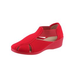 Hausschuh CLASSIC, Damen, Gr. 37, rot, Synthetik, Schuhe Hausschuh