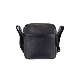 JOOP! Umh&auml;ngetasche JOOP "Umh&auml;ngetasche Cardona Luan Shoulderbag xsvz", Herren, Gr. B/H/T: 18cm x 21cm x 5cm 0, schwarz, Obermaterial: 100% Rindsleder Leather cow., Taschen Umh&auml;ngetasche