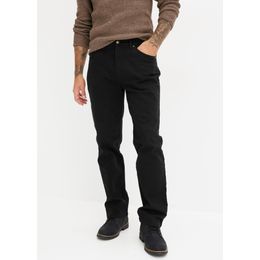 Gerade Jeans bonprix "Classic Fit Stretch-Jeans, Straight", Herren, Gr. 29, U-Gr, schwarz (schwarz (l&auml;nge: untersetzt)), Denim/Jeans, Obermaterial: 99% Baumwolle, 1% Elasthan, unifarben, klassisch lang, Jeans Gerade Jeans, klassische Passform, aus Baumwolle mit Elasthan