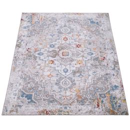 Teppich Paco Home "Palermo 561", bunt (mehrfarbig), B:120cm H:13mm L:160cm, Polyester, Polypropylen, Teppiche, Teppich, Kurzflor, Orient-Optik, Vintage Design