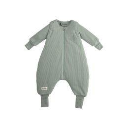 Babyschlafsack Sterntaler "Schlafsack mit Beinen 104/110 Edda", Baby, Gr. Blacklist, gr&uuml;n (steingr&uuml;n), Obermaterial: 100% Baumwolle CO., Schlafs&auml;cke Babyschlafsack