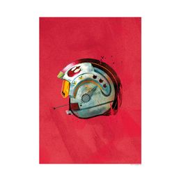 Bild Komar "Star Wars Classic Helmets Rebel Pilot", bunt (farbe bild(er): bunt), B:30cm H:40cm, Holz, Papier, Bilder, Bild, Wandbild zur Dekoration im Kinderzimmer - ohne Rahmen