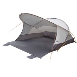 Strandmuschel High Peak "Cordoba 80", grau (aluminium, dunkelgrau), Zelte, B/H/L: 200cm x 125cm x 220cm, Strandmuschel, B:200cm H:125cm L:220cm