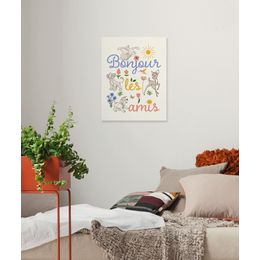 Leinwandbild Komar "Disney Classics Bonjour", bunt (farbe bild(er): bunt), Disney, 1 Stk., Vlies, Bilder, Leinwandbild, 30 x 40 cm (Breite x H&ouml;he) - Kinderzimmer, Dekoration