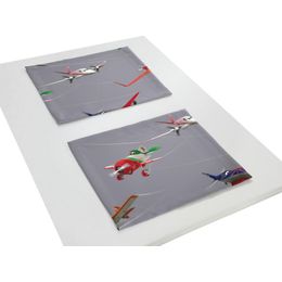 Platzset WIRTH "Planes Action" Gr. 2, grau, B:50cm L:40cm, Obermaterial: 100% Polyester, Platzsets, Platzset, Disney