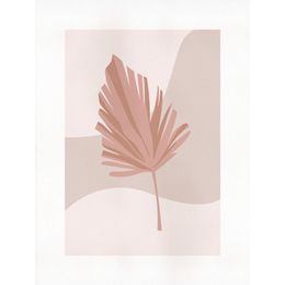 Bild Komar "Minimalist Leaf Lover", rosa (farbe bild(er): rosa), B:30cm H:40cm, Holz, Papier, Bilder, Bild, Wandbild zur Dekoration - ohne Rahmen