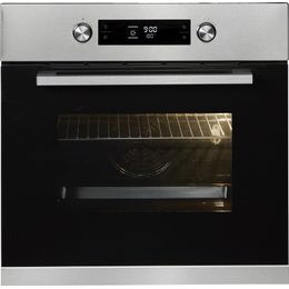 Hanseatic Einbaubackofen "65M90E3-E11B200", Energieeffizienz: A, silber (silberfarben), B:59,5cm H:59,5cm T:57,5cm, Back&ouml;fen, Leichte Verschmutzungen werden mithilfe von Wasserdampf entfernt, Einbaubackofen