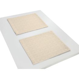 Platzset WIRTH "Berwick" Gr. 1, gold (goldfarben), B:40cm L:35cm, Obermaterial: 50% Baumwolle, 50% Polyester, Platzsets, Platzset