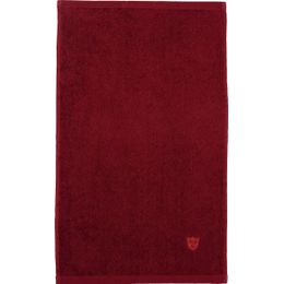 G&auml;stehandt&uuml;cher Ross "Vita", rot (marsala), B:30cm L:50cm, Frottier, Obermaterial: 100% Baumwolle, Handt&uuml;cher, G&auml;stehandt&uuml;cher, Bestickung Ross-Emblem