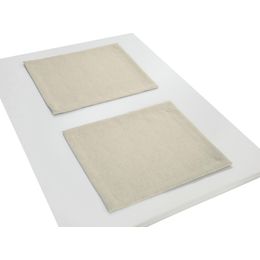 Platzset WIRTH "Torbole" Gr. 1, braun (schlamm), B:40cm L:35cm, Obermaterial: 90% Polyester, 10% Baumwolle, Platzsets, Platzset