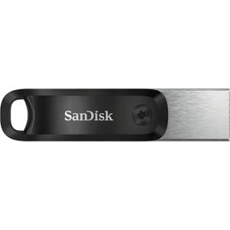 Sandisk USB-Stick "iXpand Go 64 GB", silber (schwarz, silberfarben), 64GB GB, USB-Sticks, USB-Stick