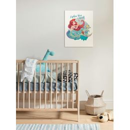 Leinwandbild Komar "Disney Ariel Explore your World", blau (farbe bild(er): blau), Disney, 1 Stk., Vlies, Bilder, Leinwandbild, 30 x 40 cm (Breite x H&ouml;he) - Kinderzimmer, Dekoration