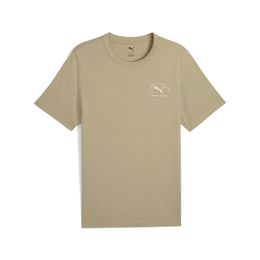 T-Shirt Puma "CLASS GRAPHIC TEE", Herren, Gr. S, lux army, Jersey, Obermaterial: 100% Baumwolle, unifarben, regular fit normal, Rundhals, Shirts T-Shirt, Regular Fit Passform, Kurzarmdesign, Rundhalsausschnitt