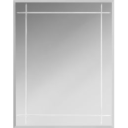 Badspiegel Jokey "Karo", silber (silberfarben), Facettenschliff dekorative Fr&auml;sungen, Spiegelglas, Spiegel, Badspiegel, 70x90